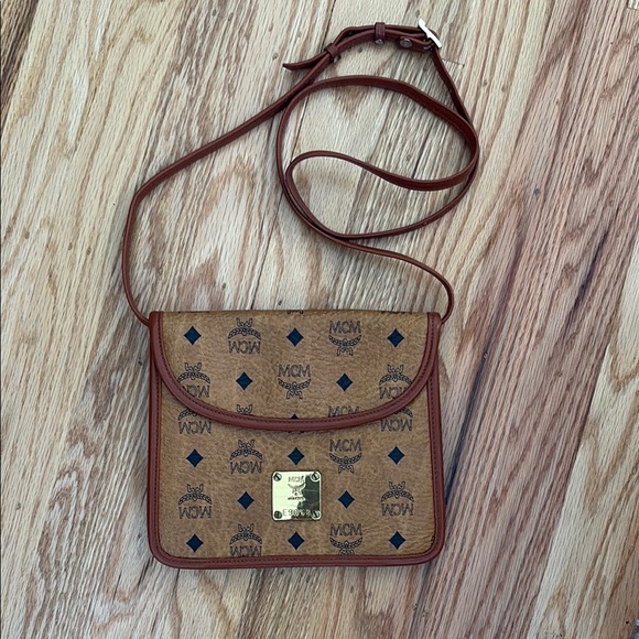 MCM | Bags | Mcm Brown And Black Crossbody Bag | Poshmark